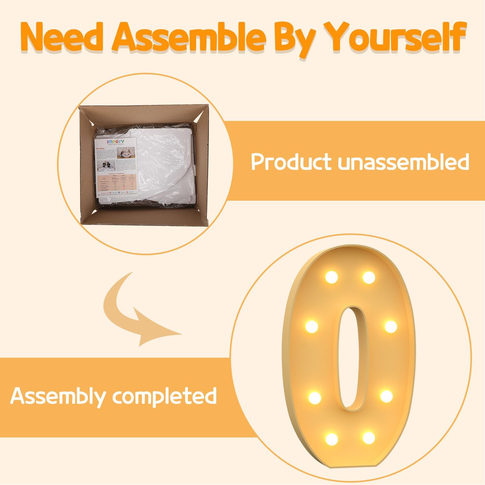 Snapklik.com : Marquee Numbers 3 Feet Tall Large Light Up Numbers 40th ...