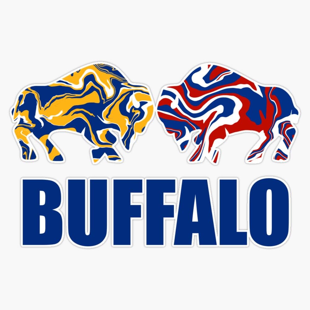 Amazon.com: Buffalo Sticker Bumper Sticker Vinyl Decal 5" : Automotive