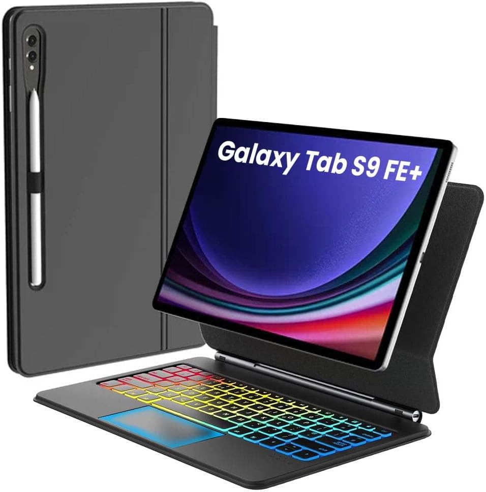 Samsung Galaxy Tab S9 FE+ / S10+ 12.4 inch Keyboard Case - Folio Combo ...