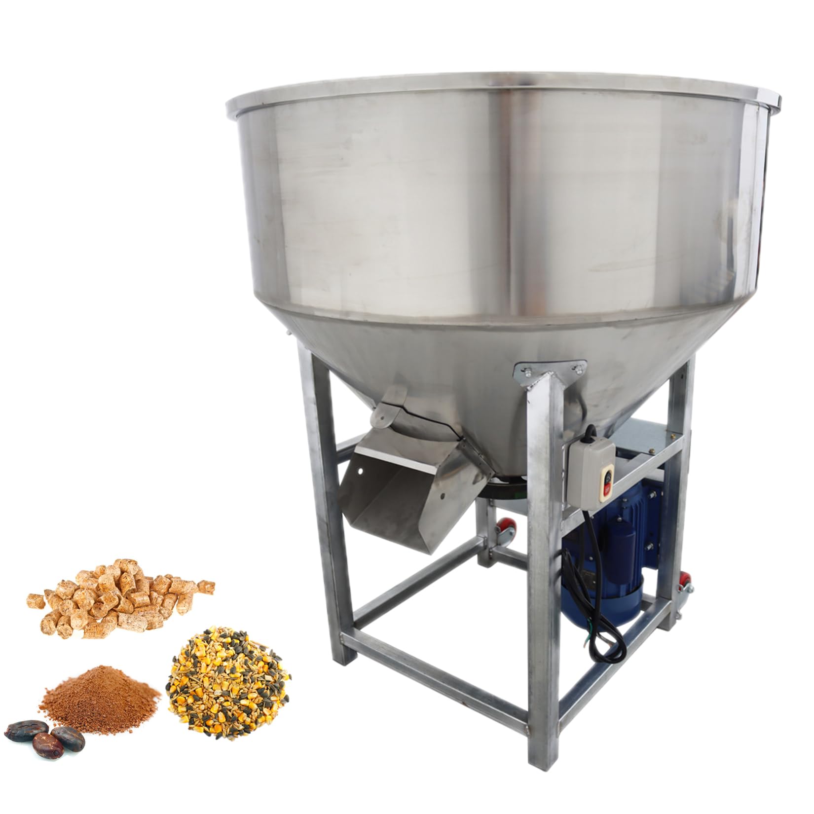 Amazon.com: HayWHNKN 440lbs Powder Mixer Feed Mixer Blender Wet Dry ...