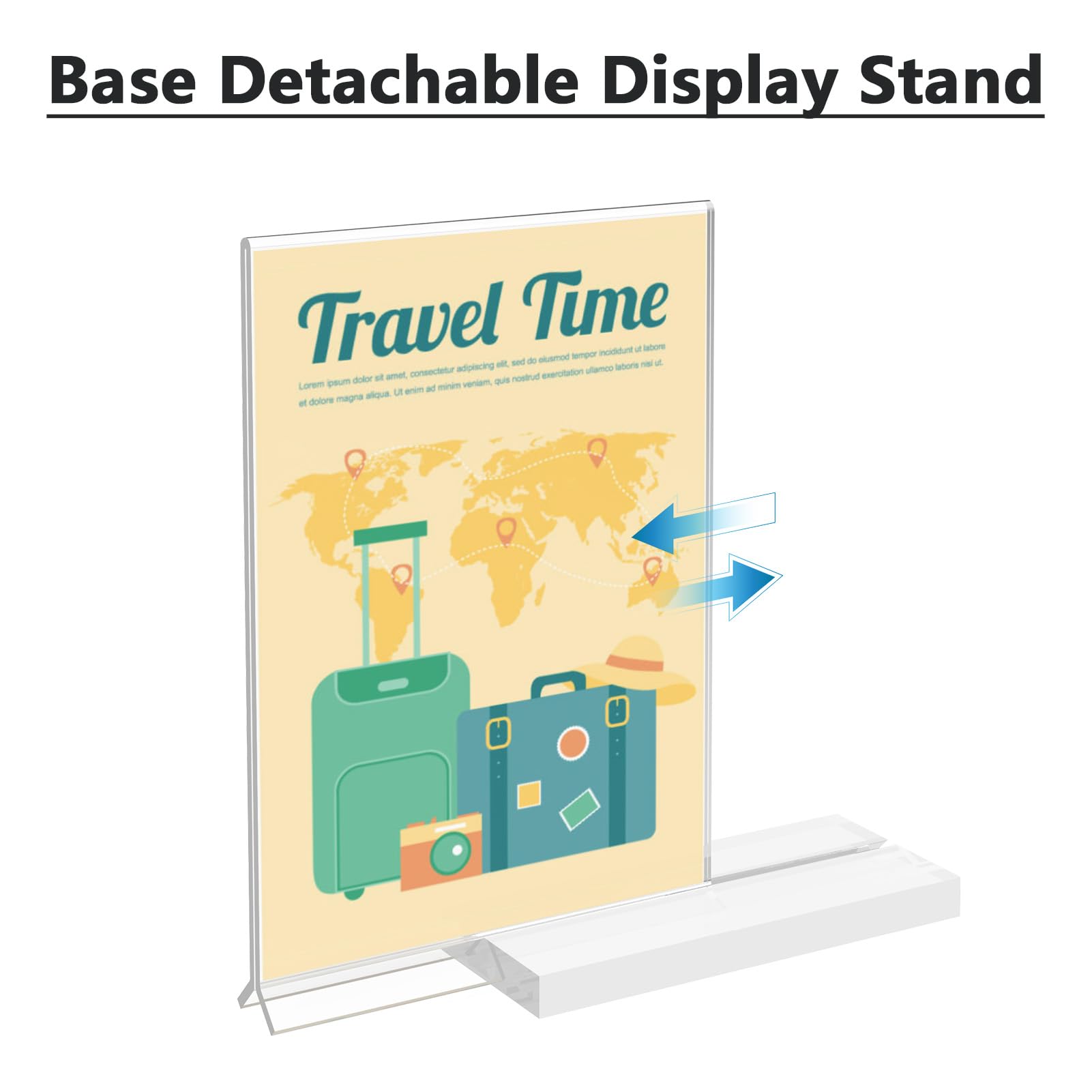 Snapklik.com : 4x6 Acrylic Sign Holder 24 Pack, Double Sided Display ...