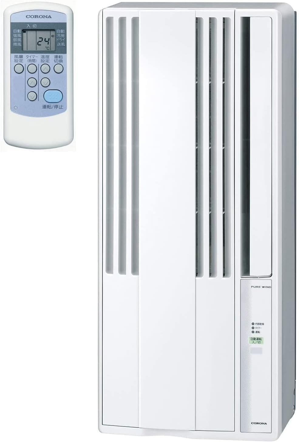 Amazon | 【トヨトミ】窓用ルームエアコン TIW-A18P(W) (5～8畳用) TOYOTOMI 窓用クーラー 取り付け簡単 工事不要 冷房 ドライ 送風 | toyotomi ...