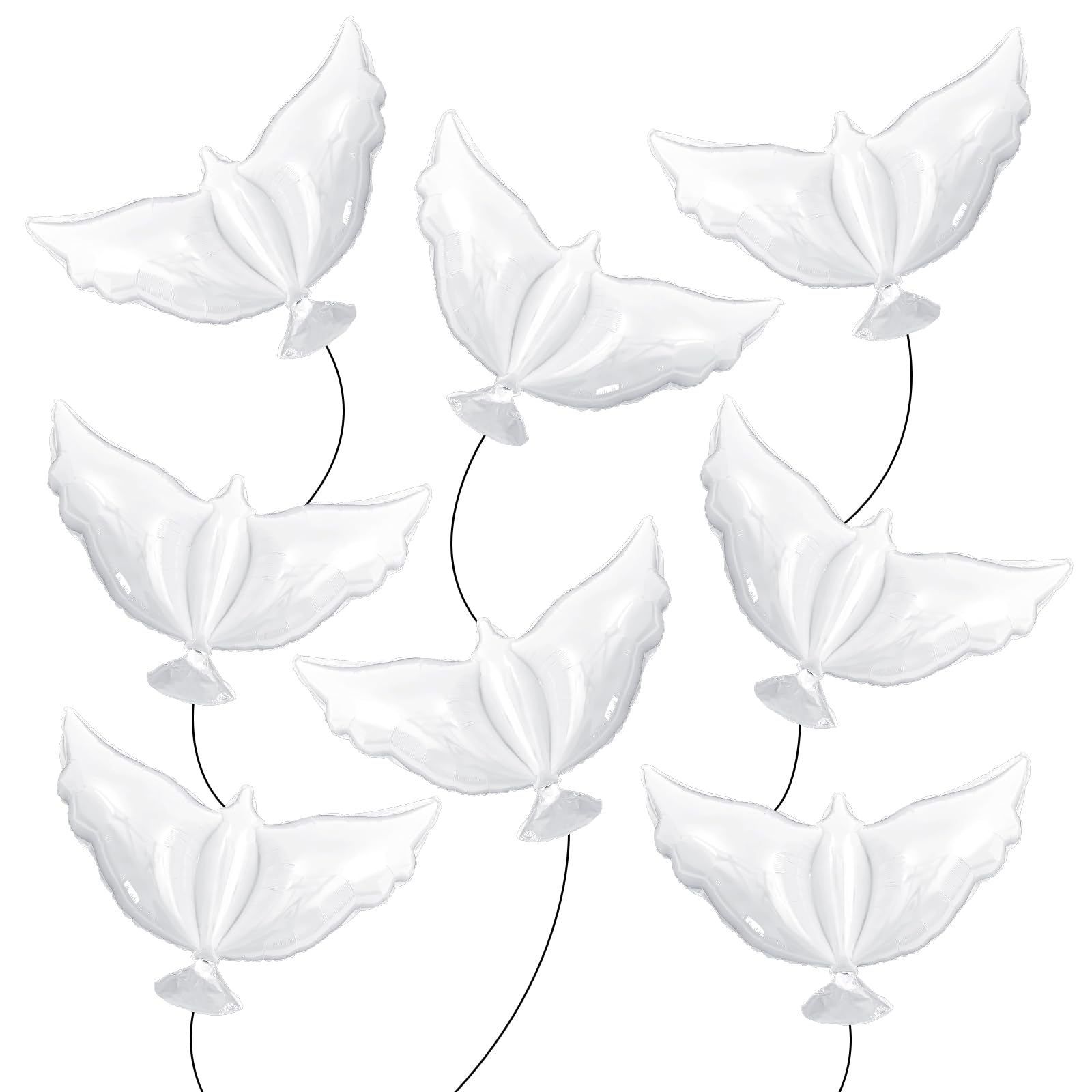 Amazon.com: 8 PCS Dove Balloons 36 Inches Memorial Balloons to Release ...