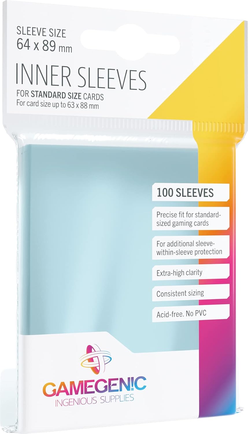 Amazon Inner Sleeves Pack Of 100 Clear Standard Card Game Sleeves amazon-inner-sleeves-pack-of-100-clear-standard-card-game-sleeves