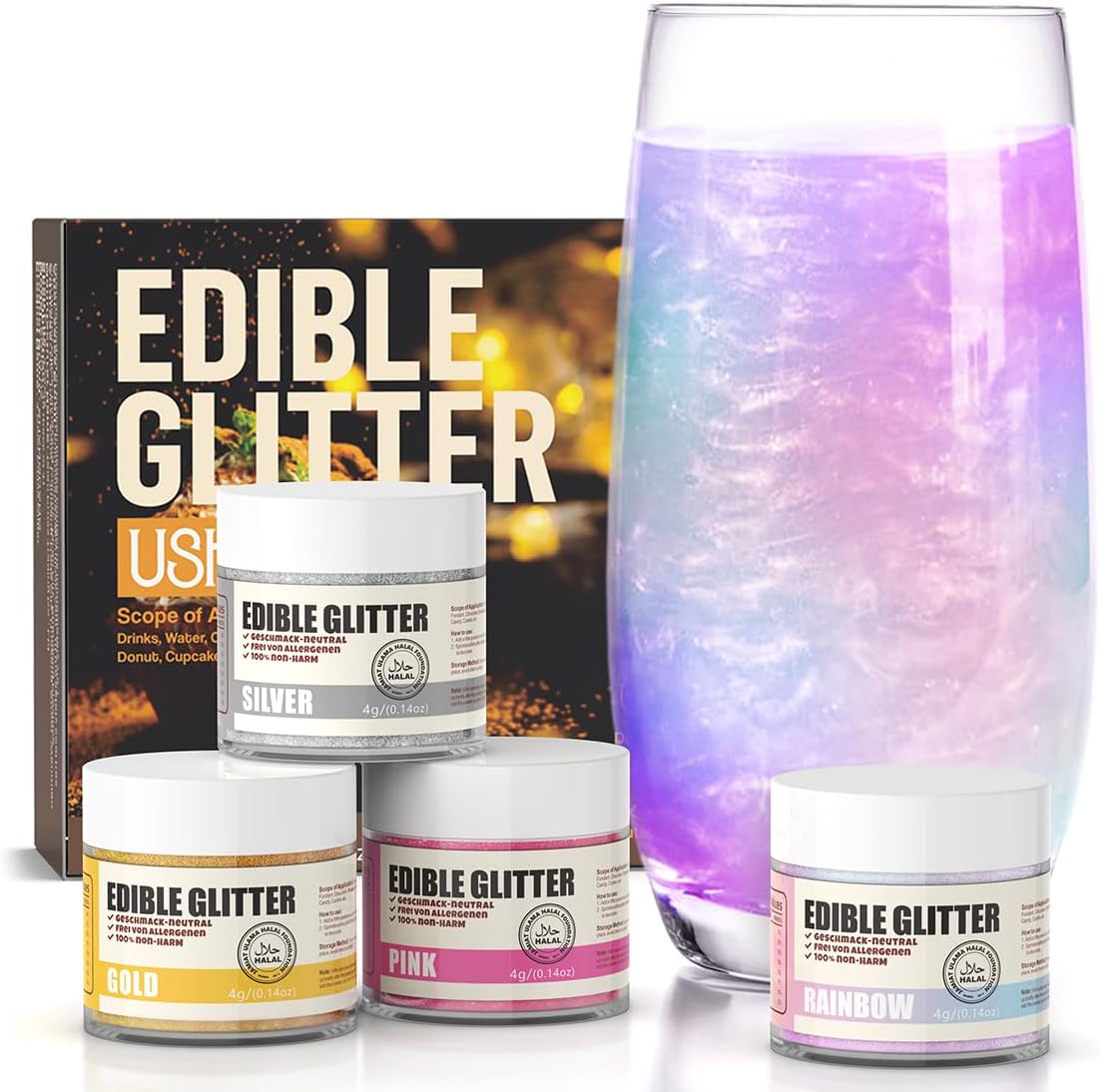 Amazon.com: Sweet Spell Edible Glitter (15g) - Shimmer Sparkles for ...