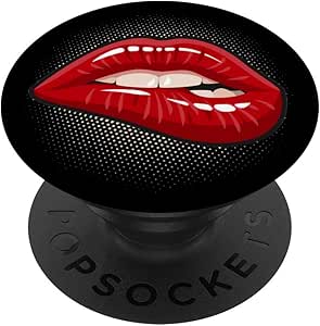 Amazon.com: Sexy Red Lips Red Lip Bite PopSockets PopGrip: Swappable ...