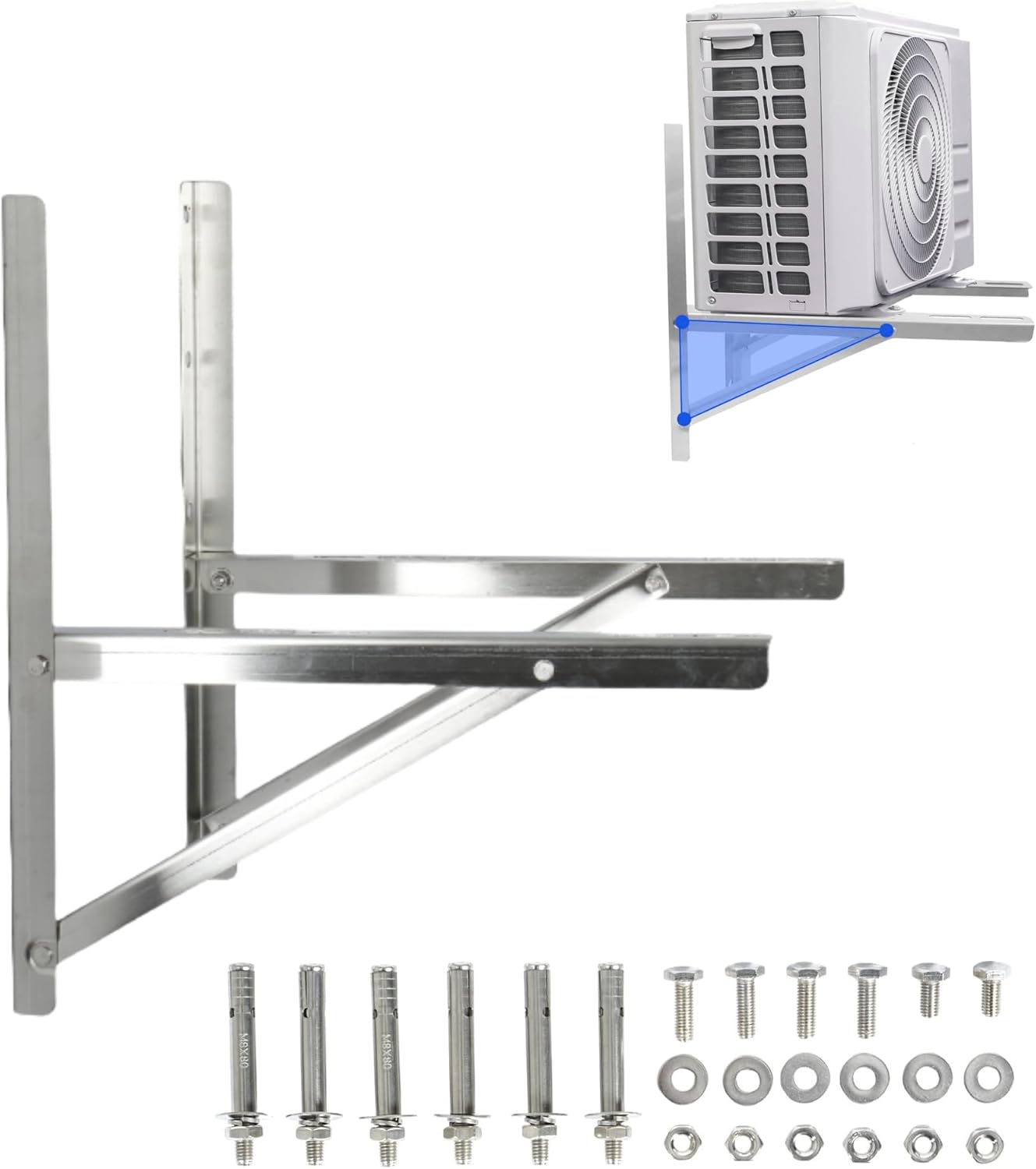 Amazon.com: AIWFL Mini Split Wall Mounting Bracket, Outdoor Stainless ...