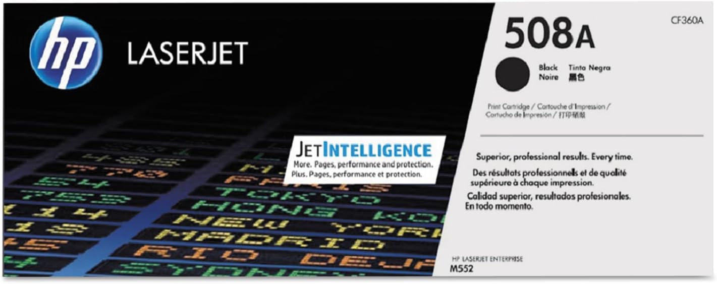 HP 508A Original LaserJet Colour Sphere Toner Cartridge, Black - CF360A ...