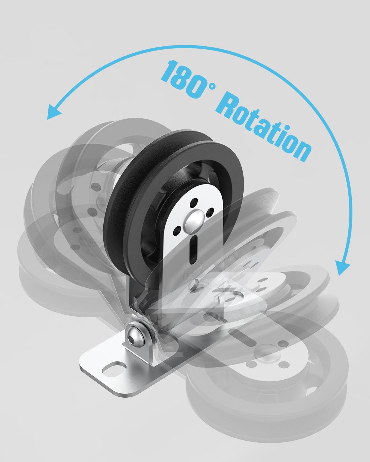 Snapklik.com : Gym Pulley Blocks, 3.5Inch/88mm Wall Mount Fixed Pulley ...