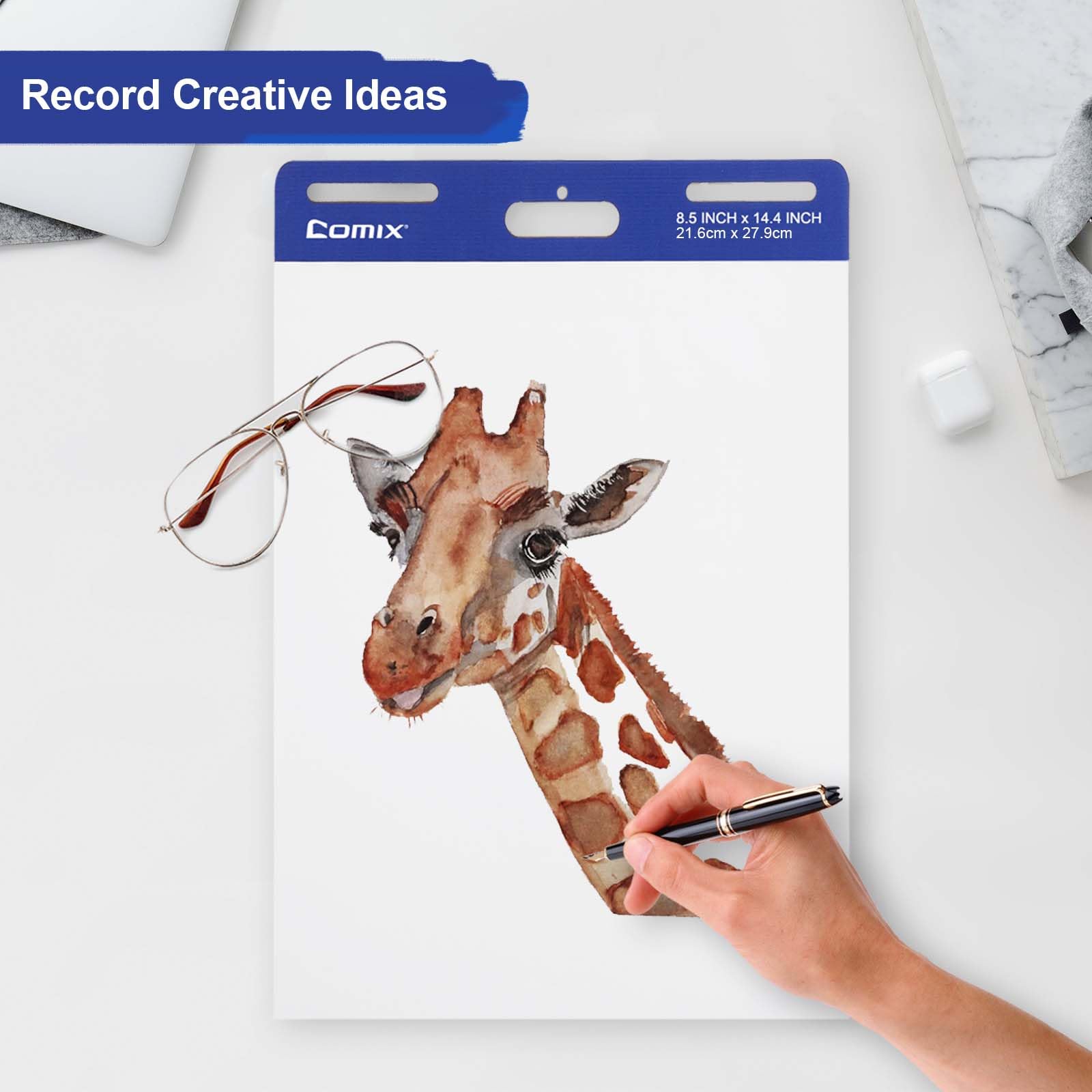 Snapklik.com : Letter-Size Sticky Easel Pad, 8.5 X 11 Inches Small Flip ...