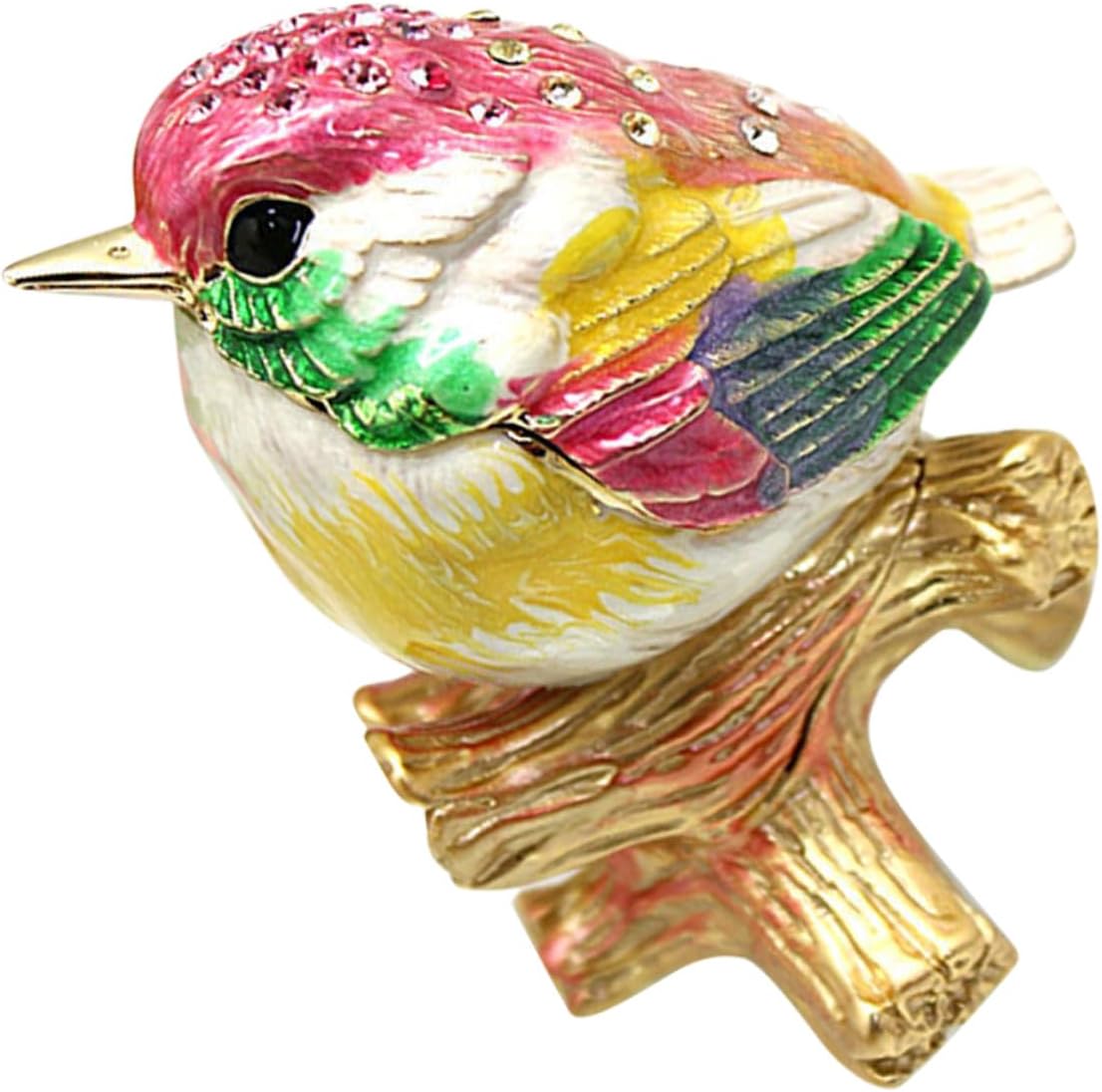 Amazon.com: KESYOO Enameled Bird Jewelry Box Trinket Holder Decorative ...