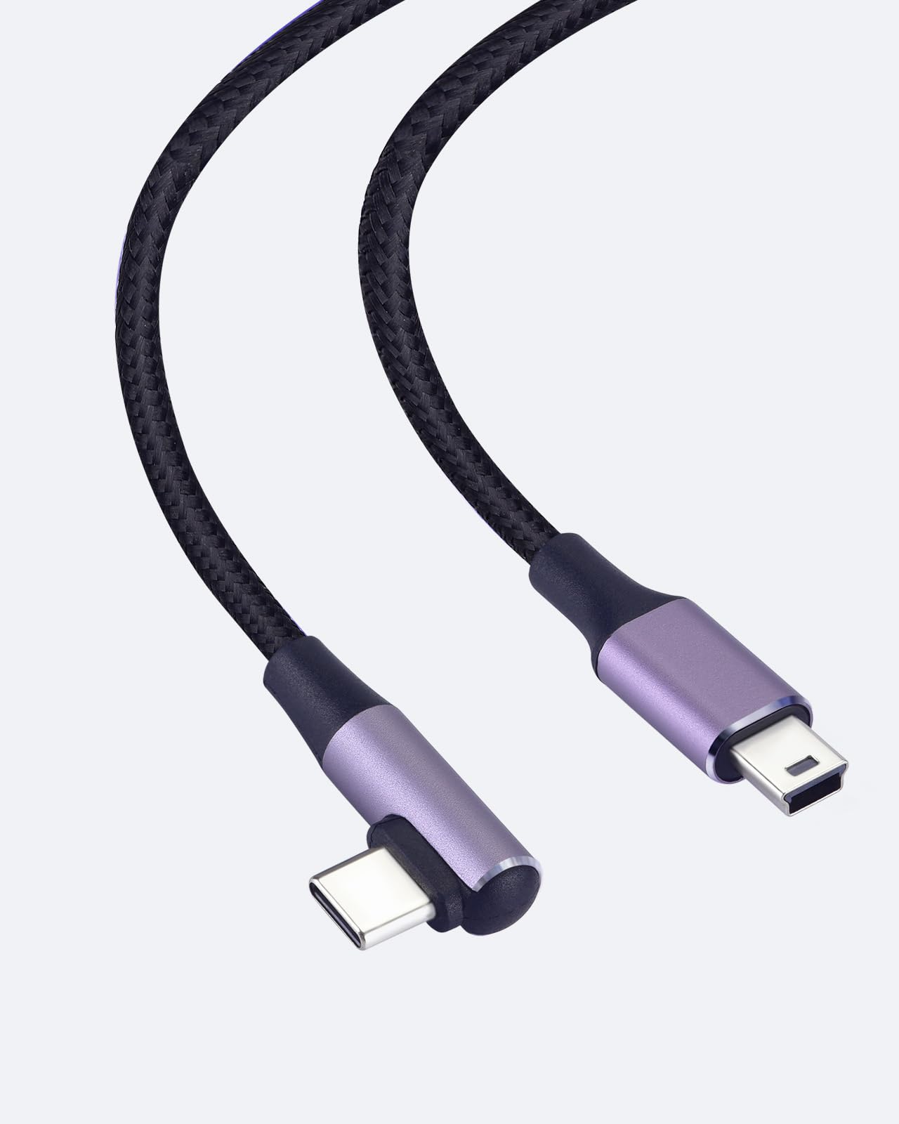 Amazon.com: Jonfolk Mini USB to USB C Cable 3FT, Right Angled USB C to ...