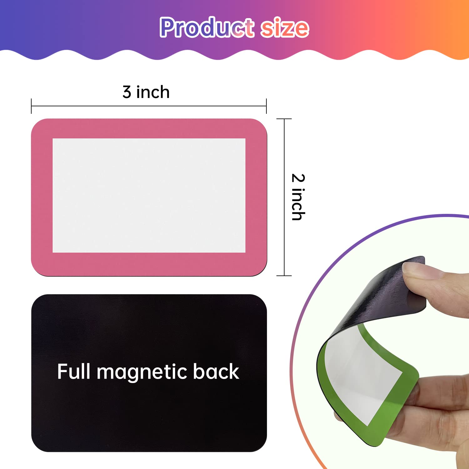 Snapklik.com : Dry Erase Magnets Set - 24 Pack - 3x2 In Whiteboard ...