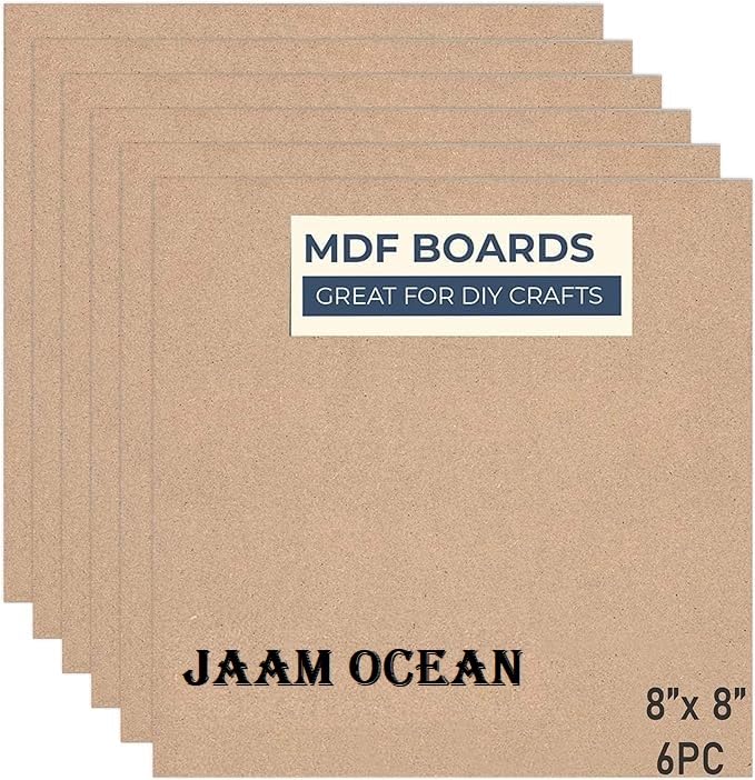 Jaam Ocean 6 Piece A4 Size MDF Boards for Art and Craft, Wood MDF ...