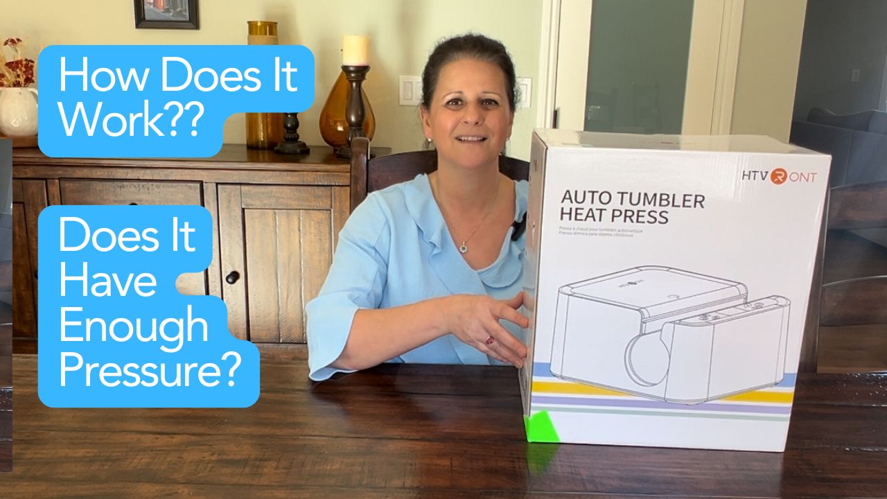Watch How Do I Rate This HTVRont Auto Tumbler Heat Press?? on Amazon Live