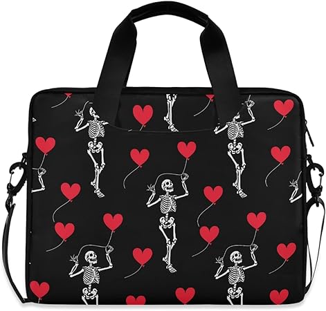Amazon.com: Romantic Skull Gothic Laptop Bag Case 13 14 15.6 inch ...