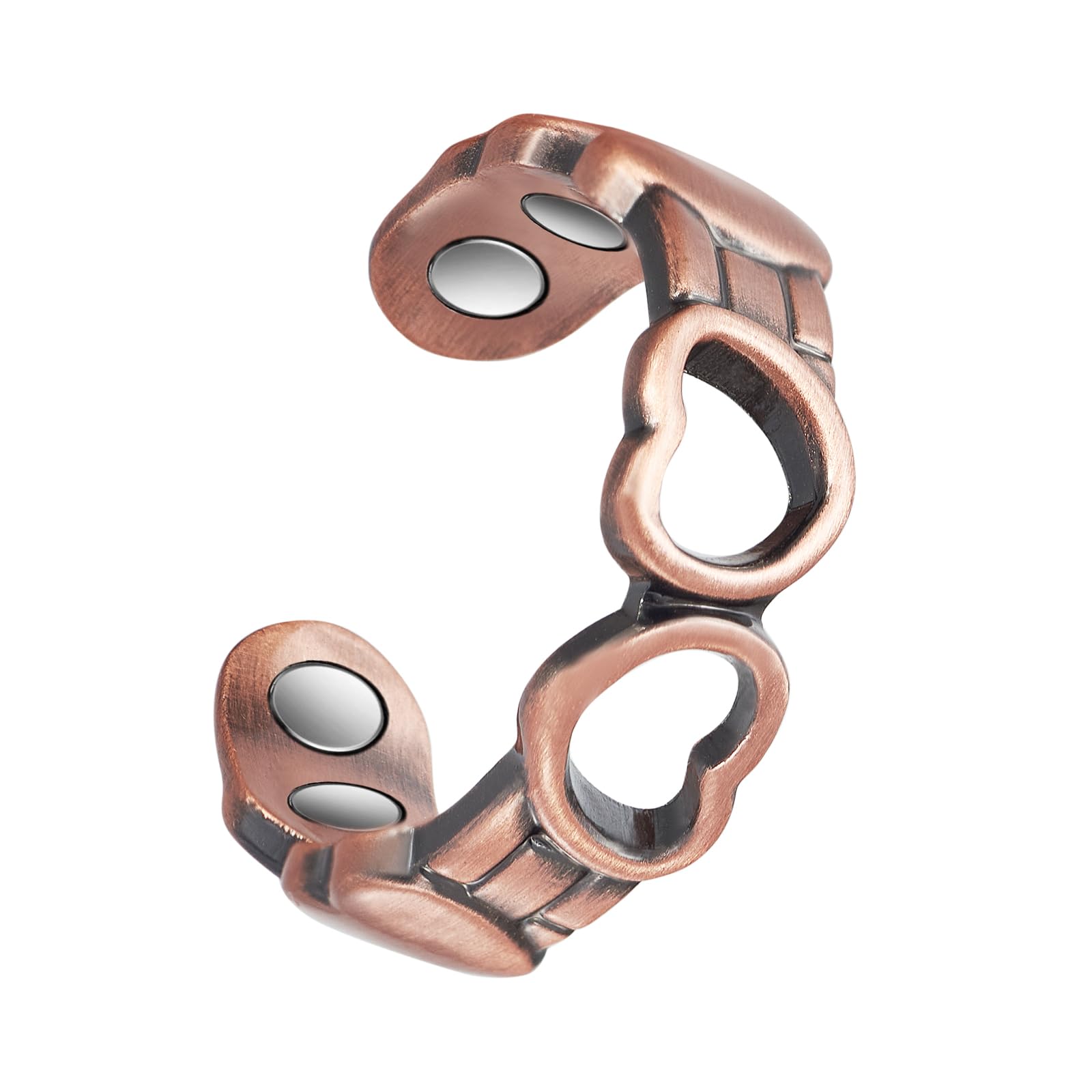 Amazon.com: EnerCoppeX Copper Magnetic Ring for Women, Lymphatic ...