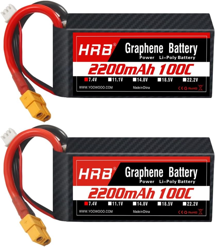 Amazon.com: HRB 3S Lipo Battery XT60 3000mAh 120C 11.1V RC Lipo Battery Compatible with RC Car ...
