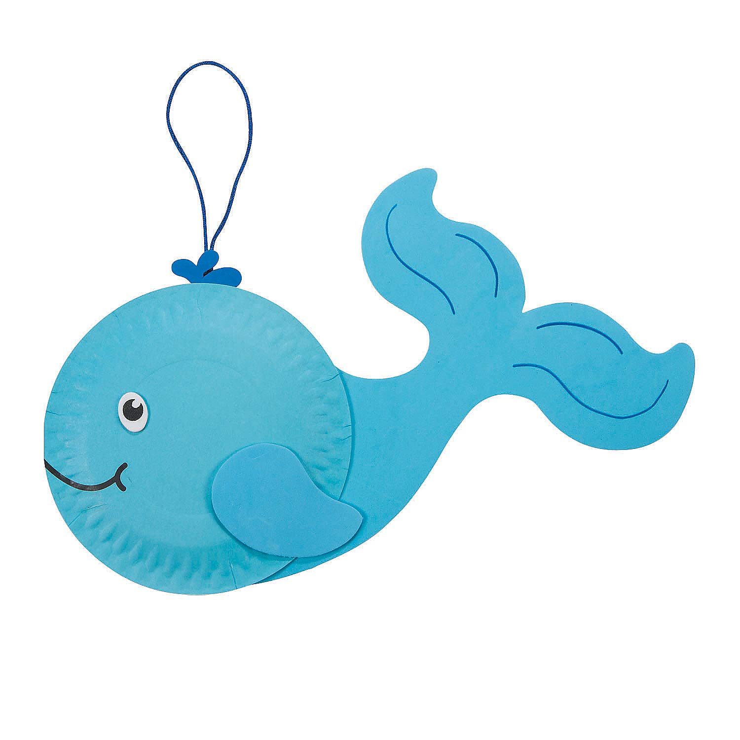 Paper Plate Whale Craft
