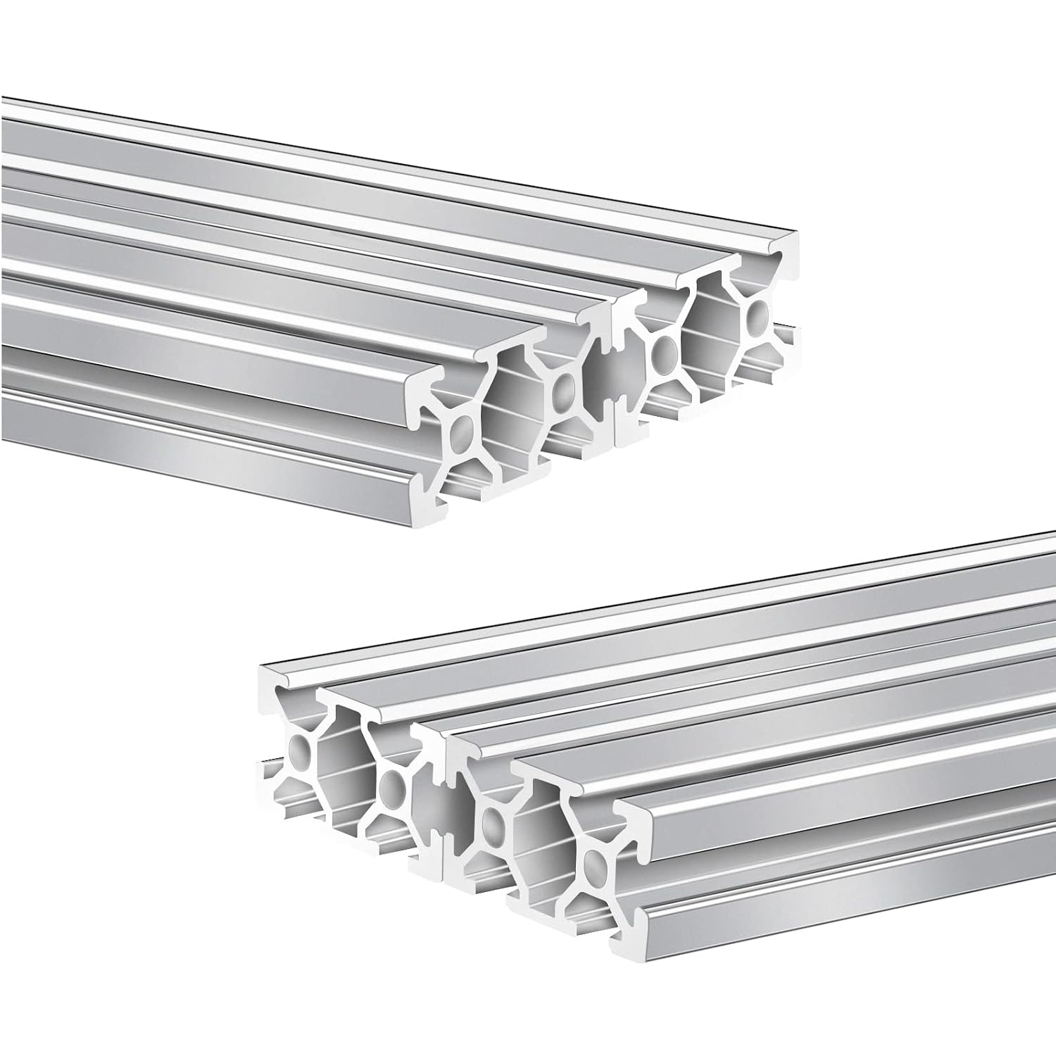 Aopin 4 Pcs 400mm Aluminum Extrusion V Slot 2020 European Standard ...