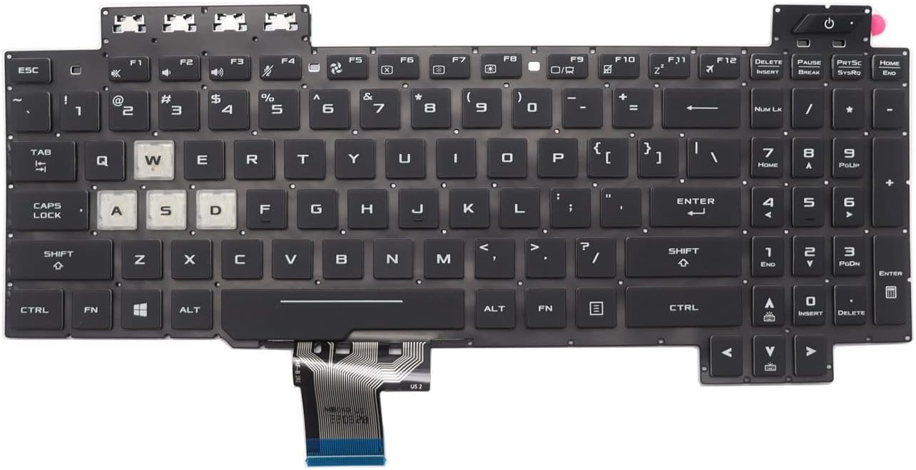 Amazon.com: New Keyboard for Asus TUF Gaming FX505DT FX505DU FX505DY ...