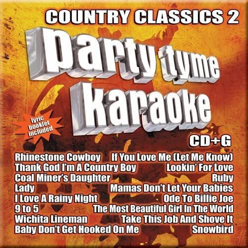 Party Tyme Karaoke - Country Classics 2 (16-song CD+G): Sybersound ...