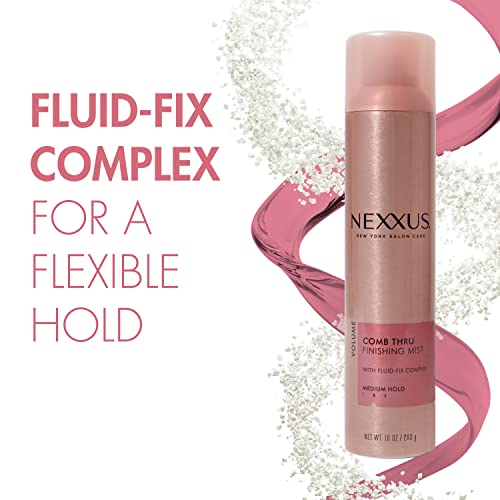 Nexxus Comb Thru Finishing Spray, Medium Hold Hair Spray for Volume, 10 ...