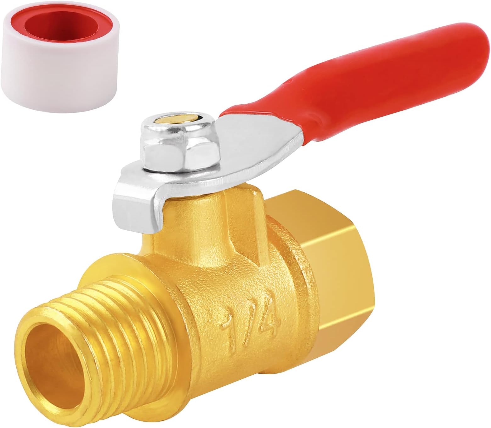 Amazon.com: ChillWaves Brass Ball Valve, Air Compressor Ball Valve Shut ...
