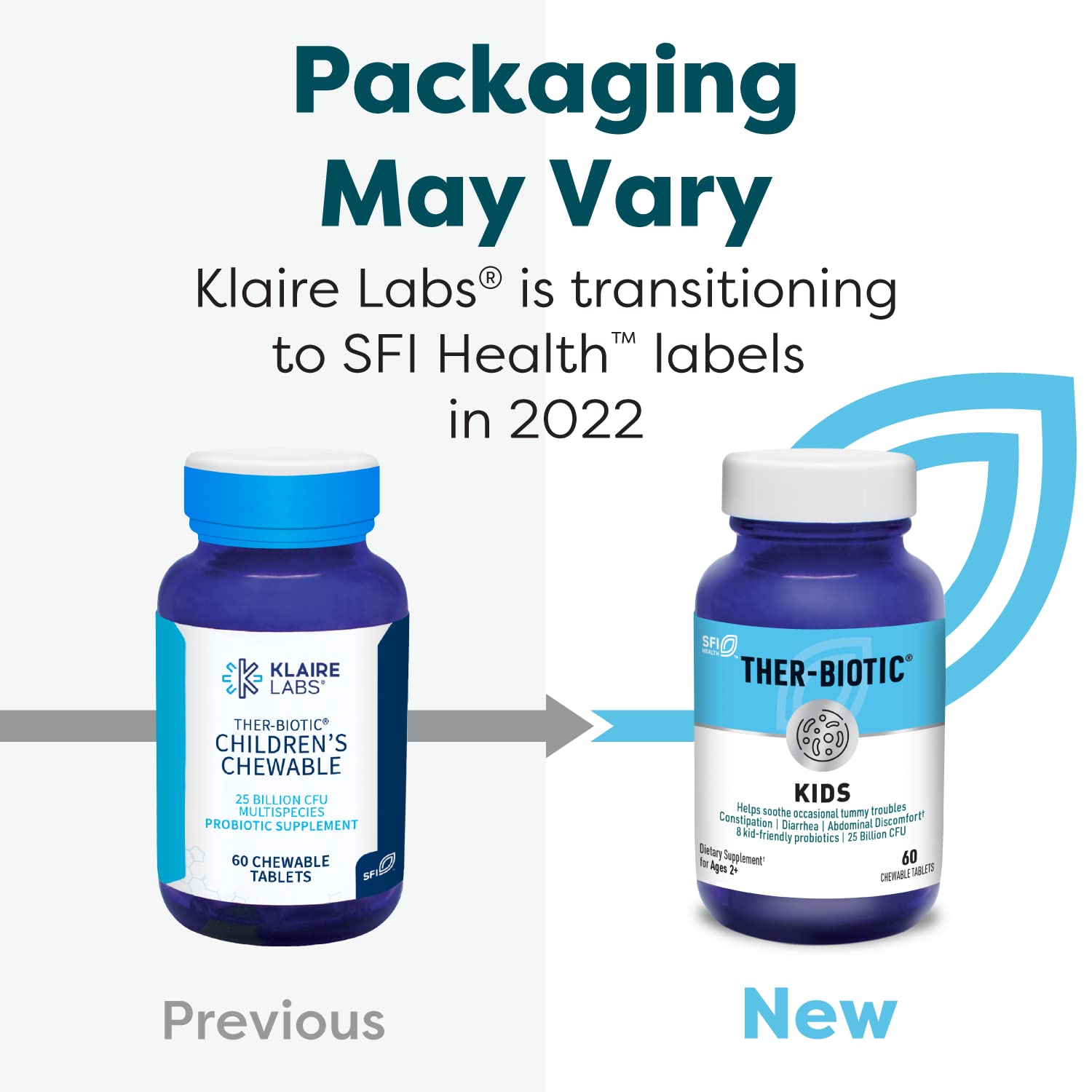 Snapklik.com : Klaire Labs Ther-Biotic Kids Chewable Probiotic - 25b ...