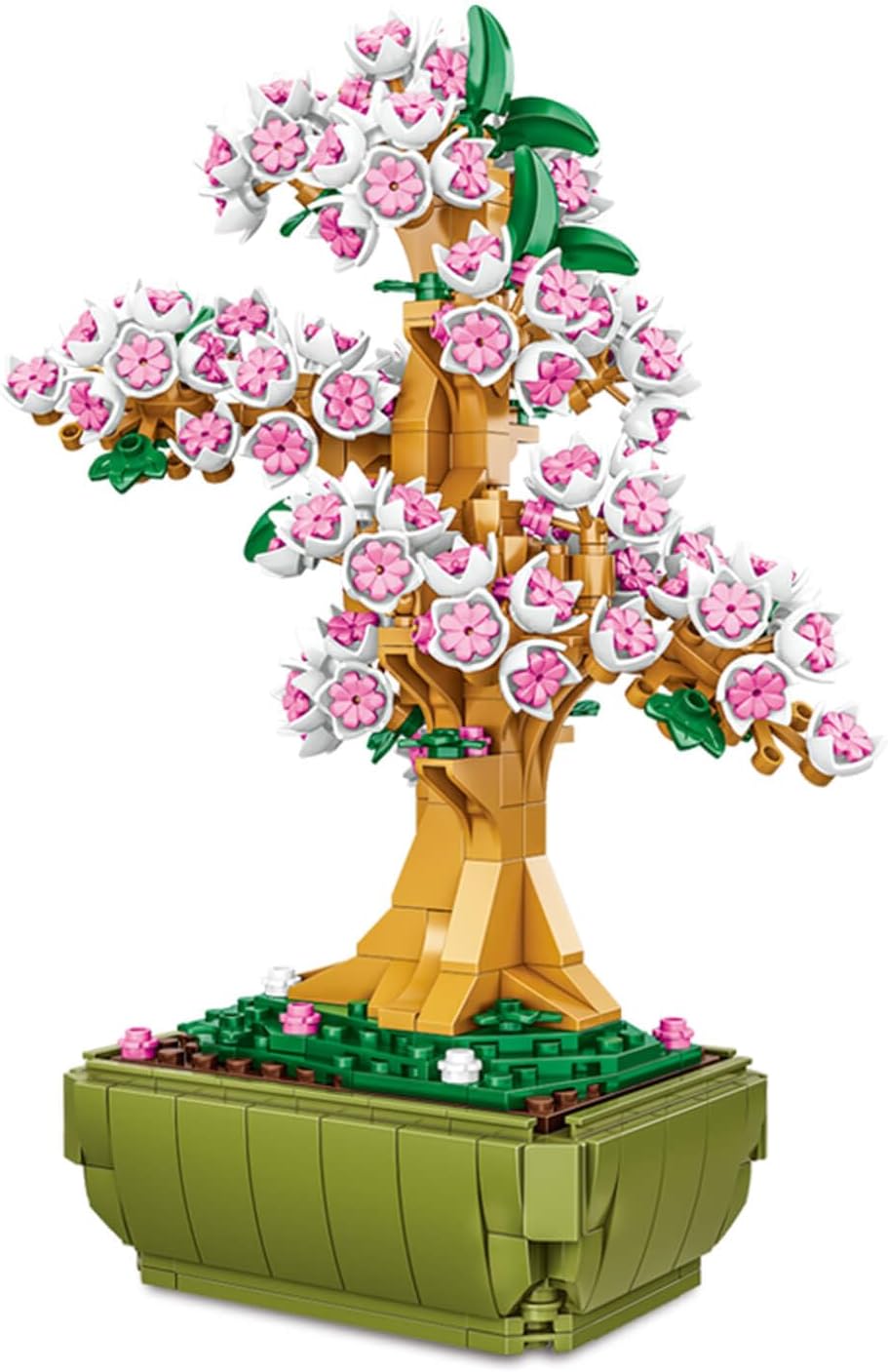 Amazon.com: GEVINST Bonsai Tree Building Blocks Sets for Adults, Cherry ...