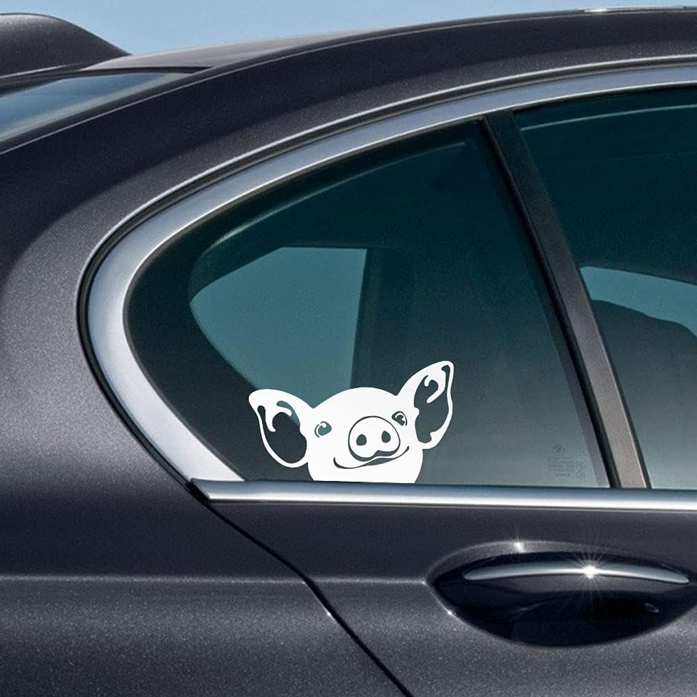 Amazon.com - Happy Pink Pig Vinyl Sticker Decal Travel 5"