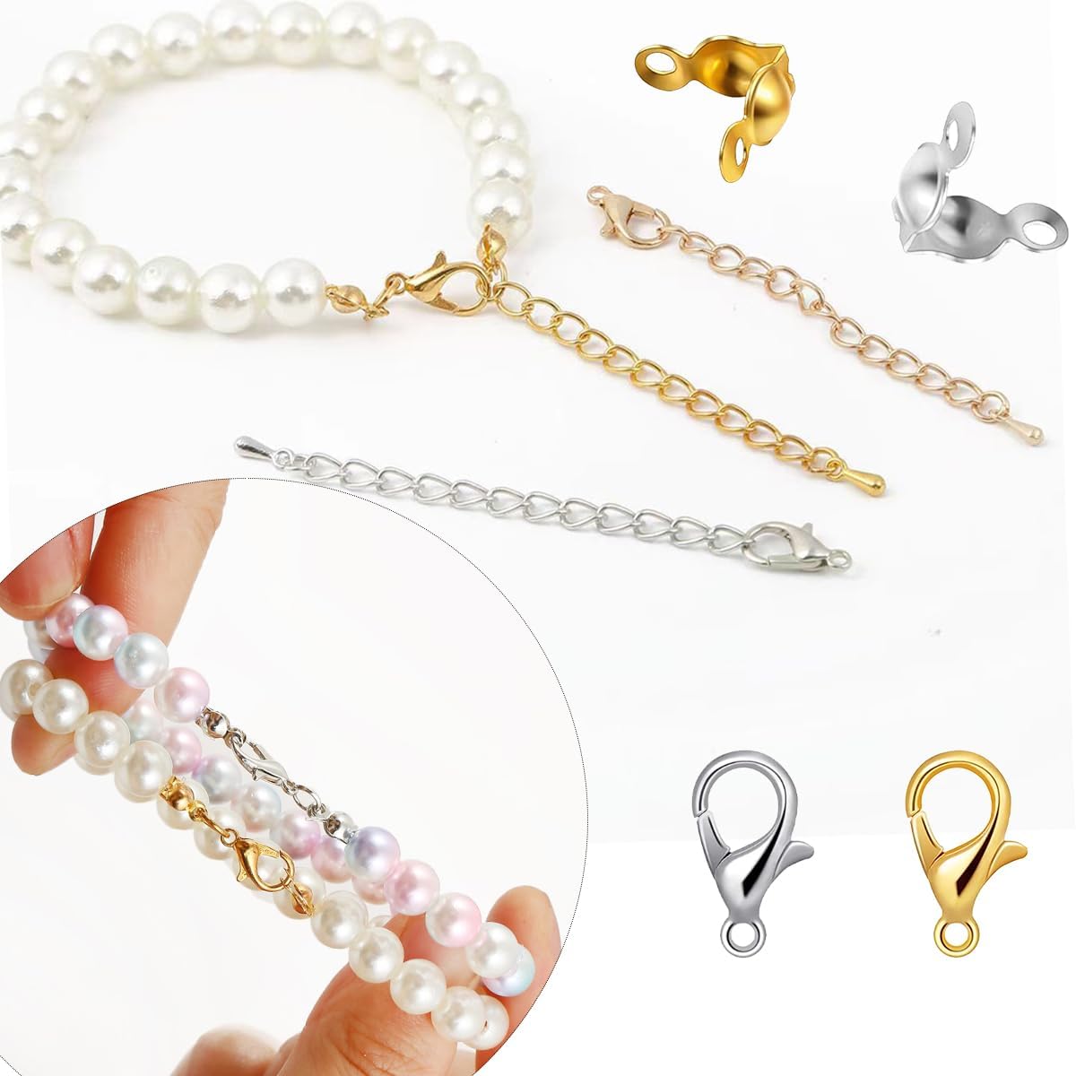 Jewelry Clasps And Closures 1100 Piece Jewelry Making Kit - Complete ...