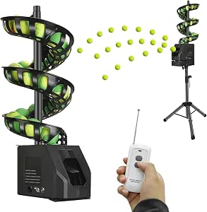 Amazon.com: Eastnmythet Portable Automatic Tennis Ball Machine ...