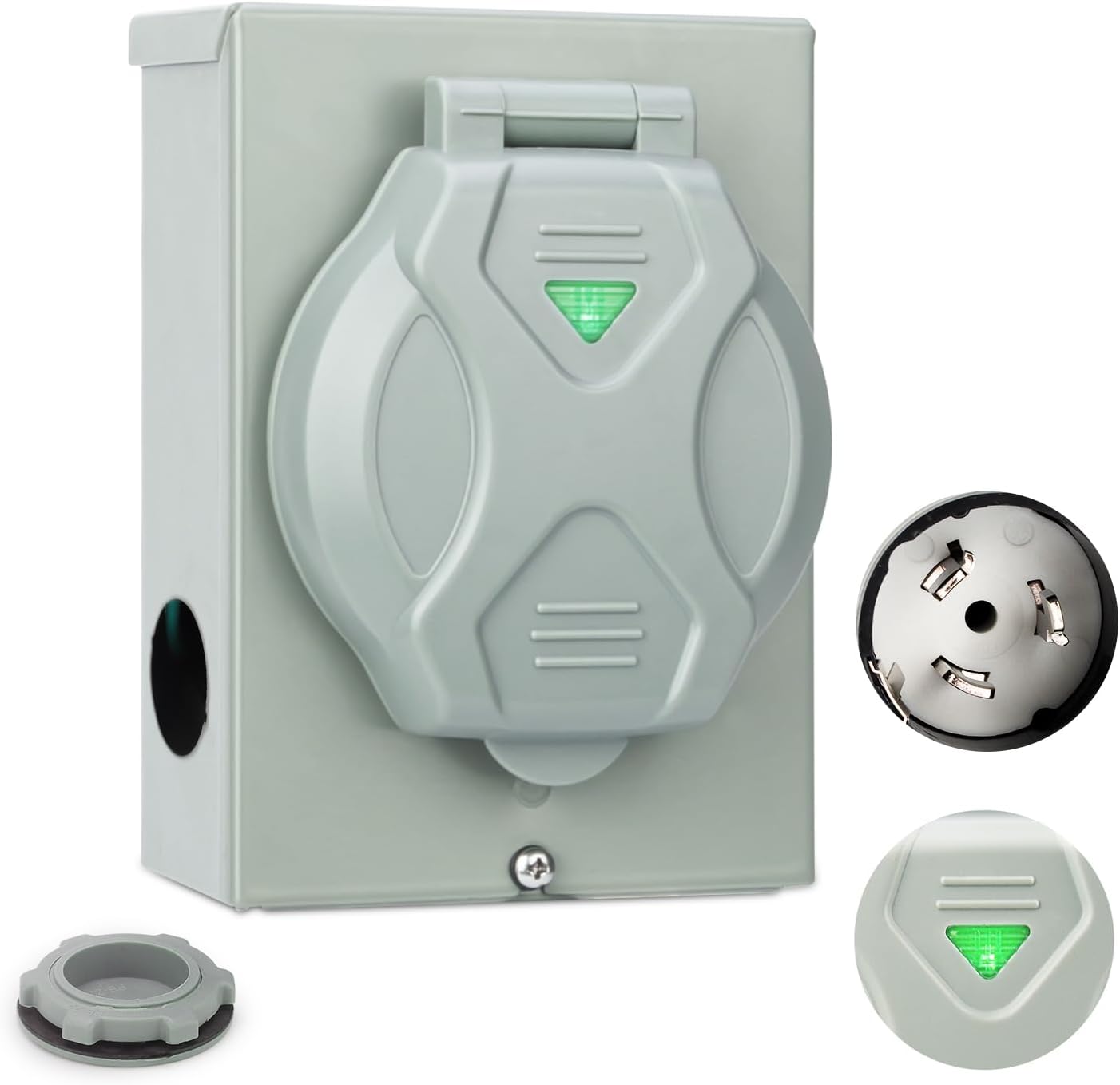 Amazon.com: BlueFire 50 Amp Generator Power Inlet Box, ETL Listed ...