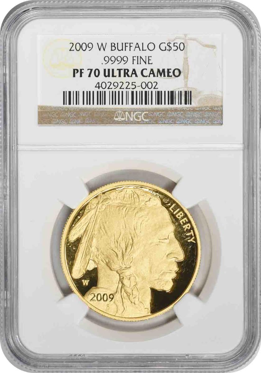 2009 W $50 American Gold Eagle Buffalo, Early Releases NGC PR70UCAM at ...