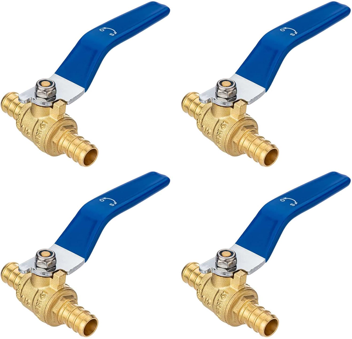 Amazon.com: (4 Pack | Blue Handle) sicoince PEX Shut Off Valve 1/2 Inch ...