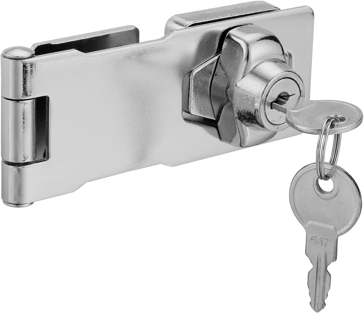 Hasp Locks with Keys, Stainless Steel Hasp Latches, Twist Knob Keyed ...