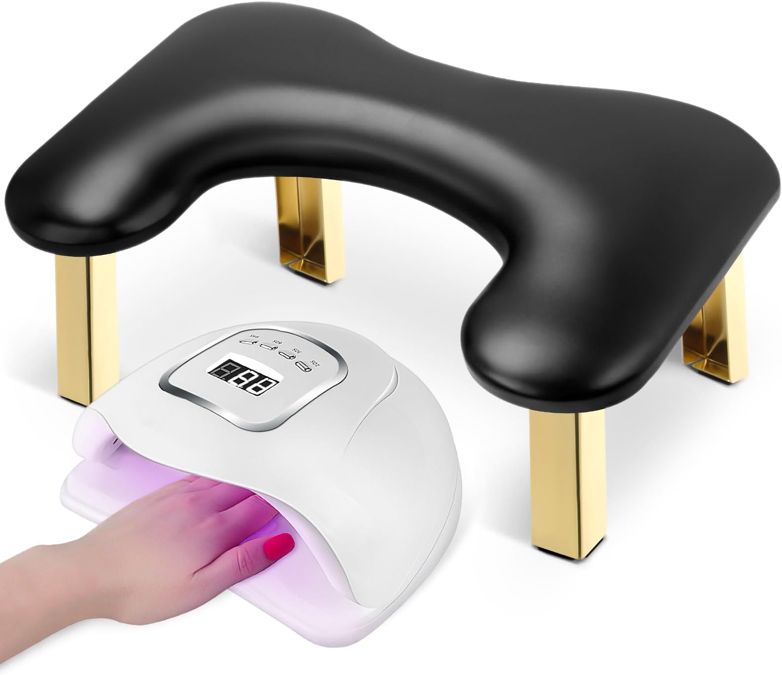 Amazon.com: Nail Arm Rest for Nail Tech, U-shaped Manicure Hand Rest ...