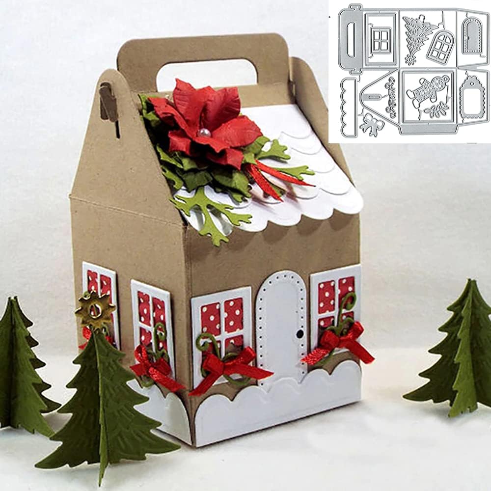 Amazon.com : 3D Folding Gift Boxes Metal Die Cuts Cutting Dies, 3D ...