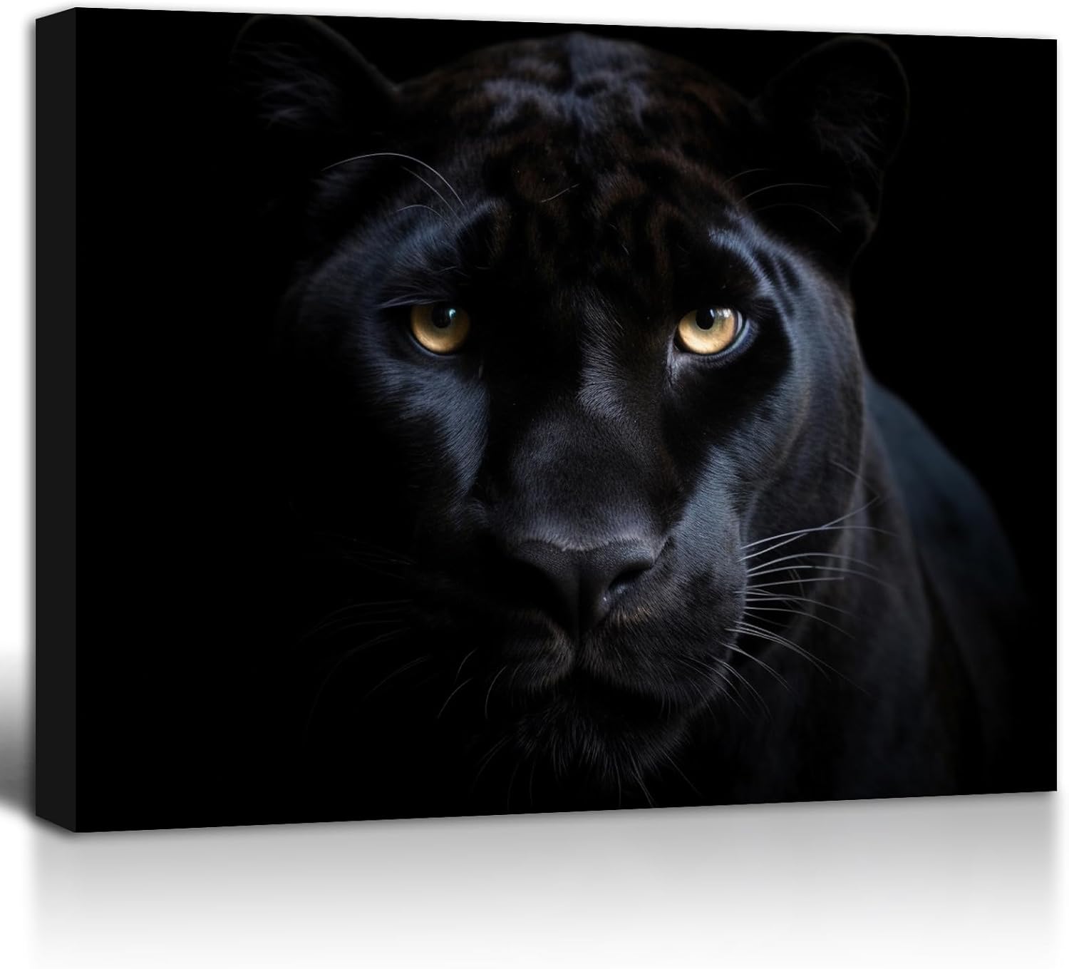 Amazon.com: Black Panther Wall Art Wild Animals Picture Cool Leopard ...