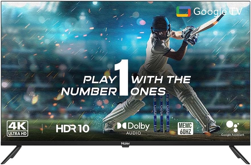 Haier 140 cm (55 inches) 4K Ultra HD Smart LED Google TV L55FG (Black ...