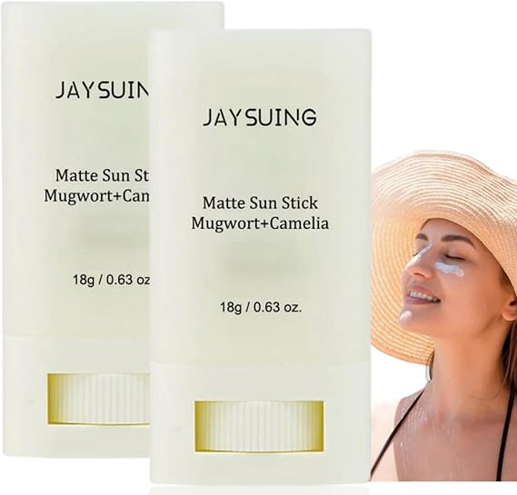 2PCS Sunscreen Stick,Korean Sunscreen SPF50 Face,Matte Sun Stick,Face ...