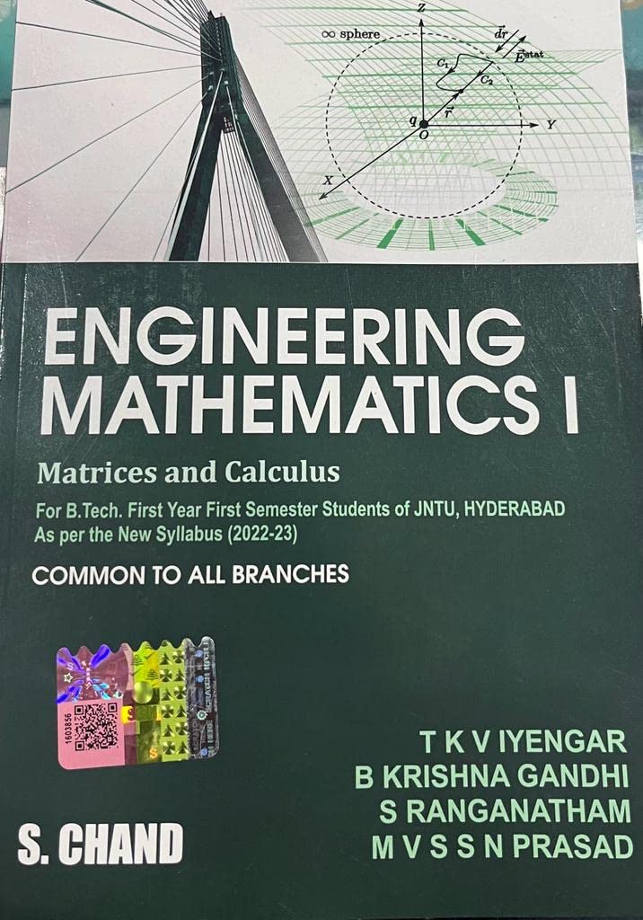 Buy Engineering Mathematics - Vol. 1: for JNTU Students (hyderabad): v ...