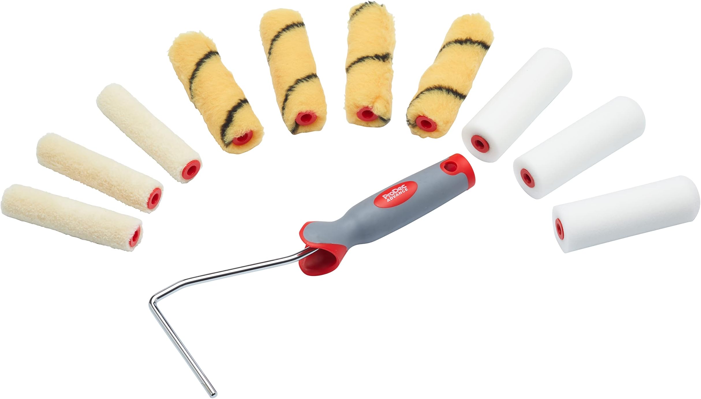 10 x High Density Foam Mini Rollers 4.7" | 120mm Concave Superfine ...