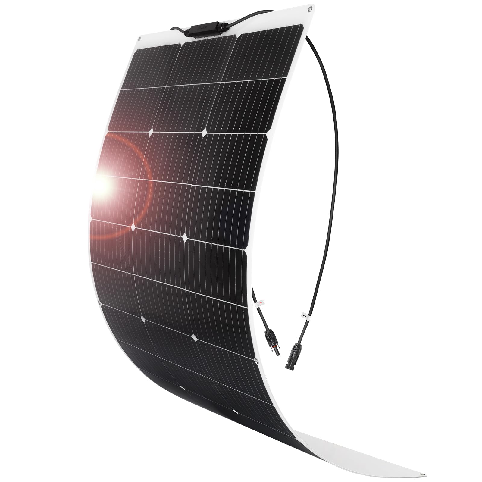 Flexible Solar Panel 120W 12V Monocrystalline Cell Semi-Bendable IP67 ...