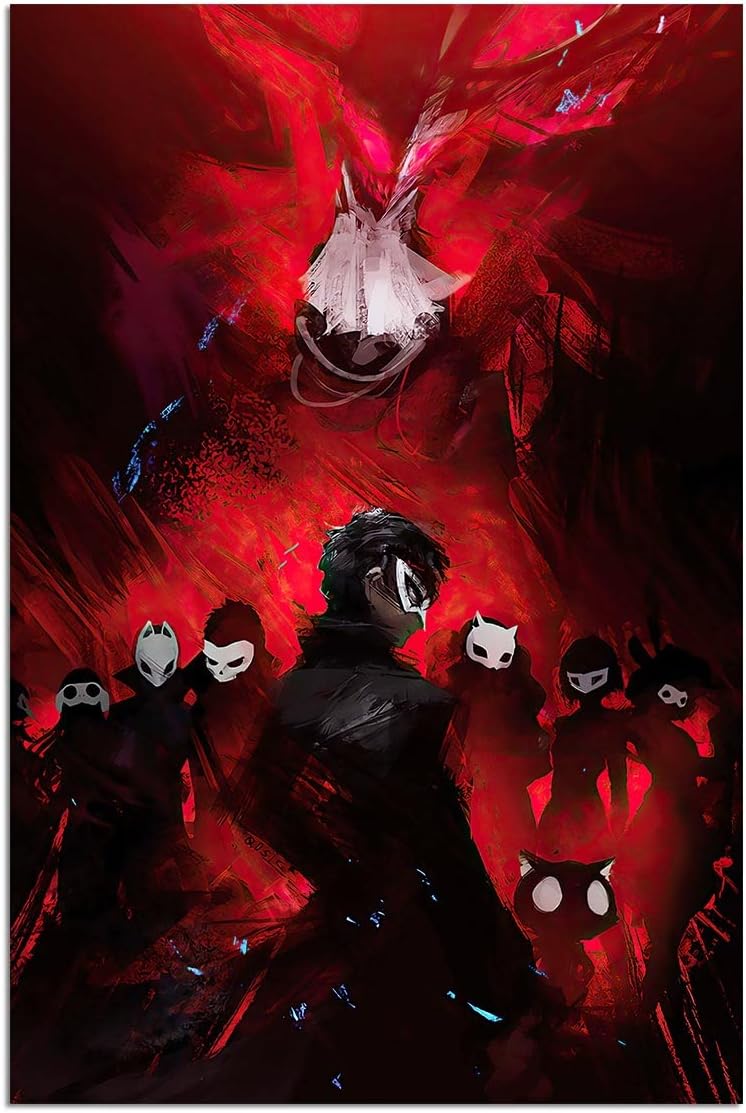 Amazon.com: Persona 5 Poster,Persona 5 Figure,Persona 5 Manga Canvas ...