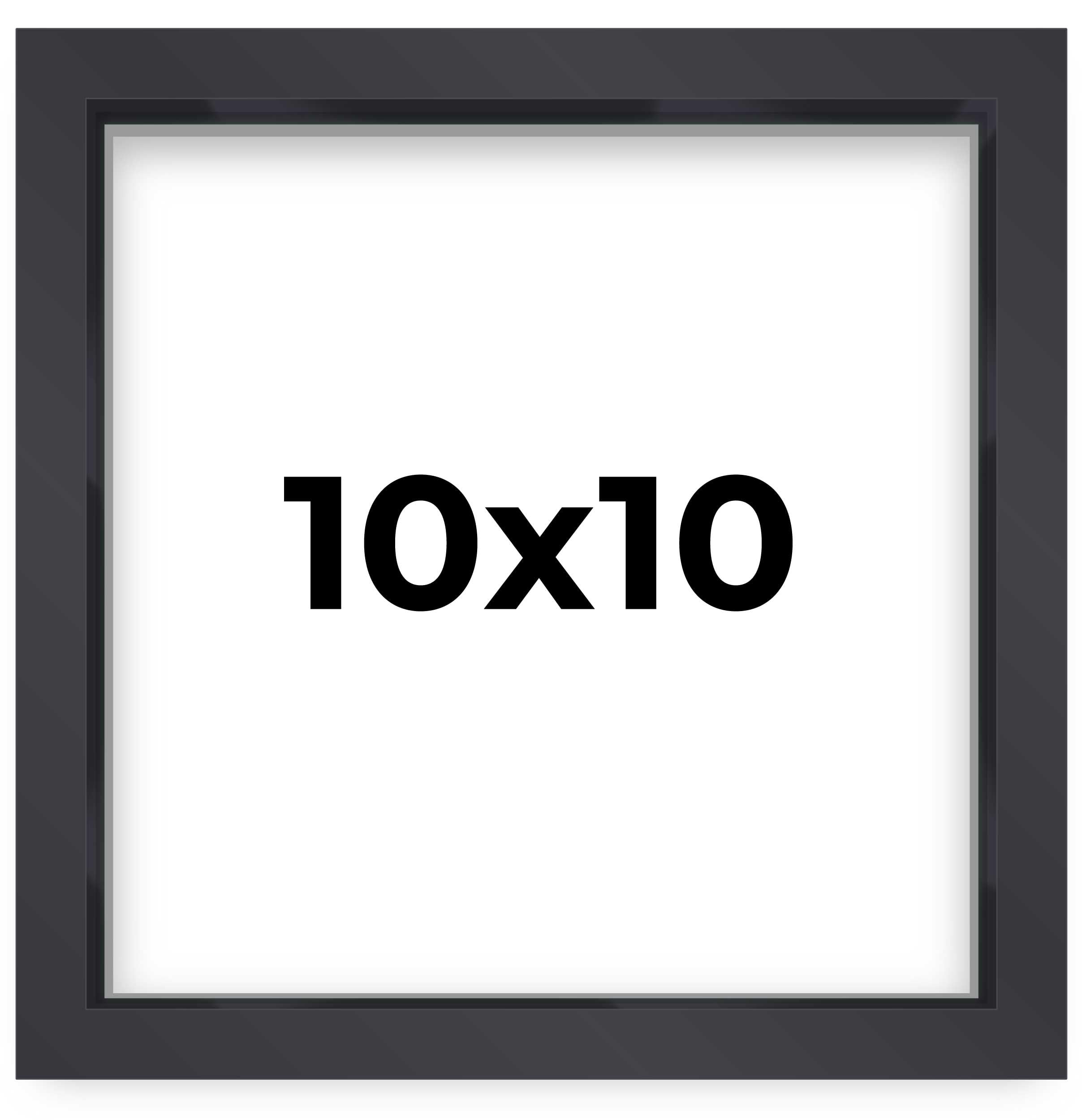 Amazon.com - 10x10 Shadow Box Frame Contemporary Black Finish | 1 ...
