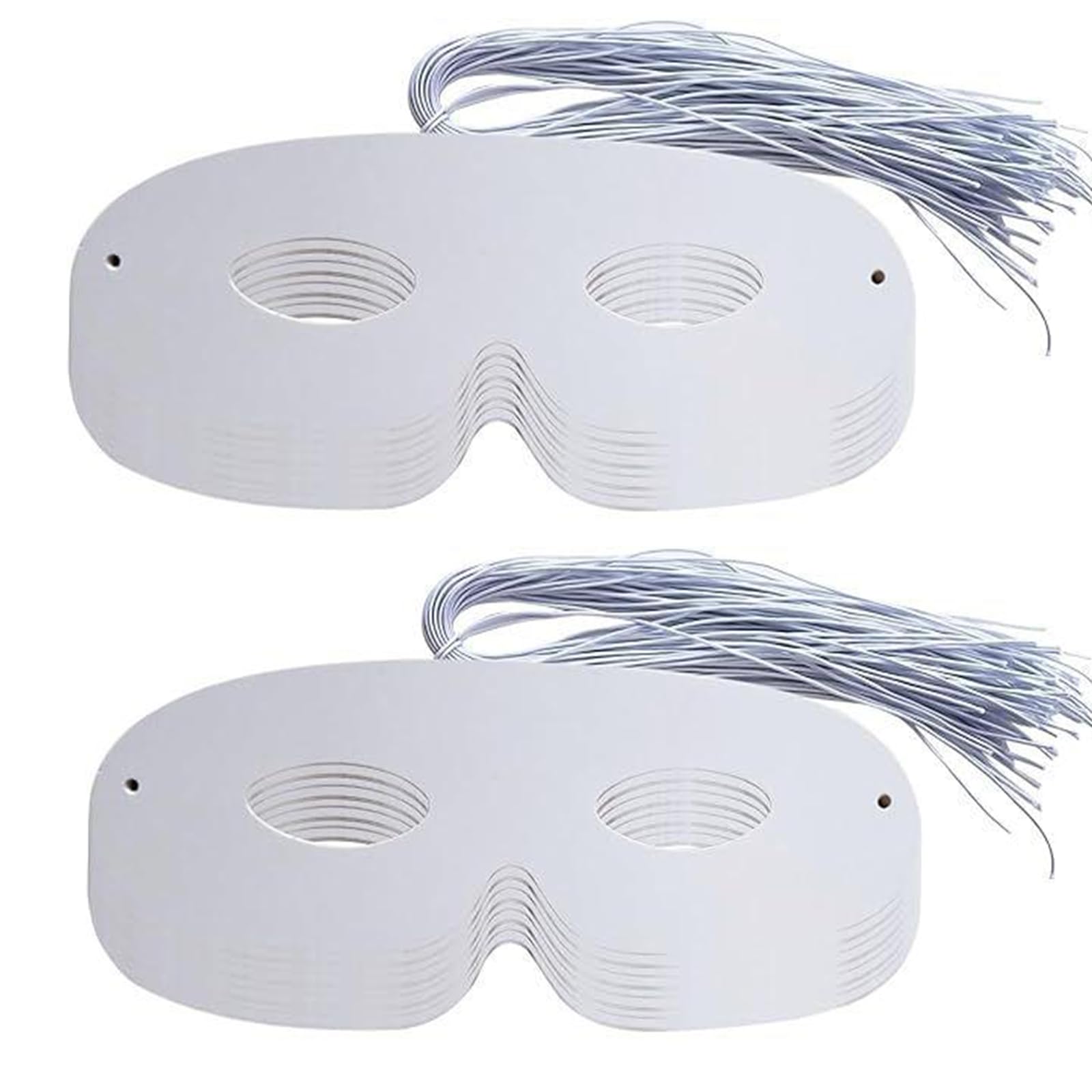 XZSKD 40pcs White mask, masks to decorate, half mask, half face mask ...
