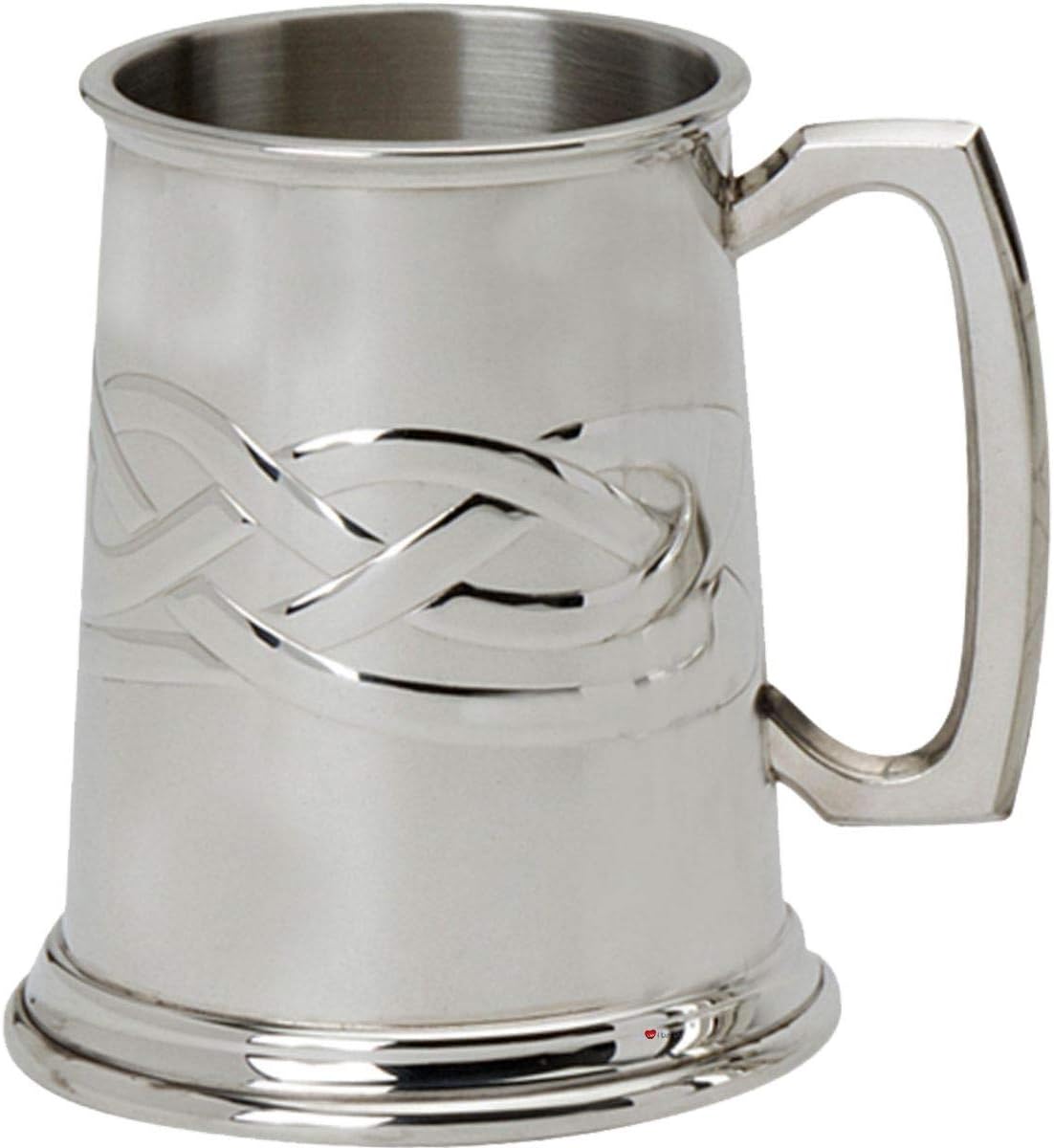 I LUV LTD Mens Pewter Tankard with Celtic Knot Design 1 Pint : Amazon ...