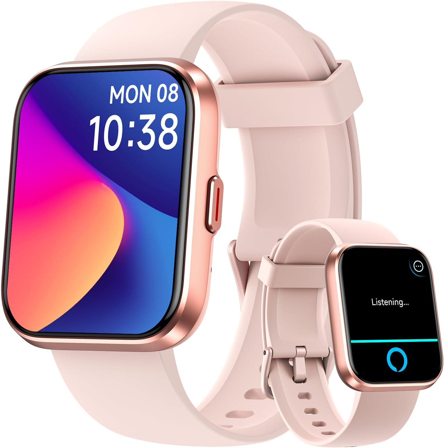 Amazon.com: Fitbit Versa Smart Watch, Peach/Rose Gold Aluminium, One ...